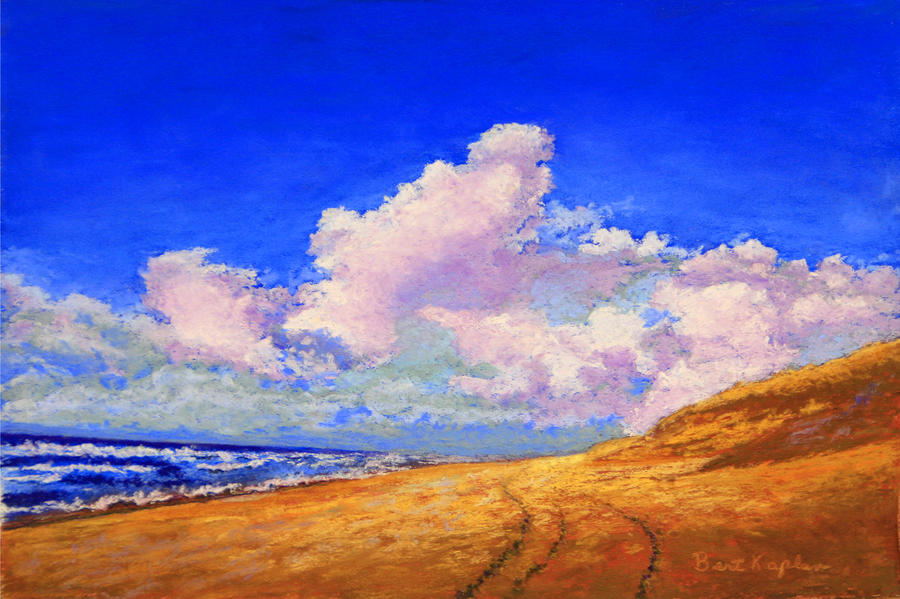 Clouds Over Sand Pastel by Bert Kaplan - Fine Art America