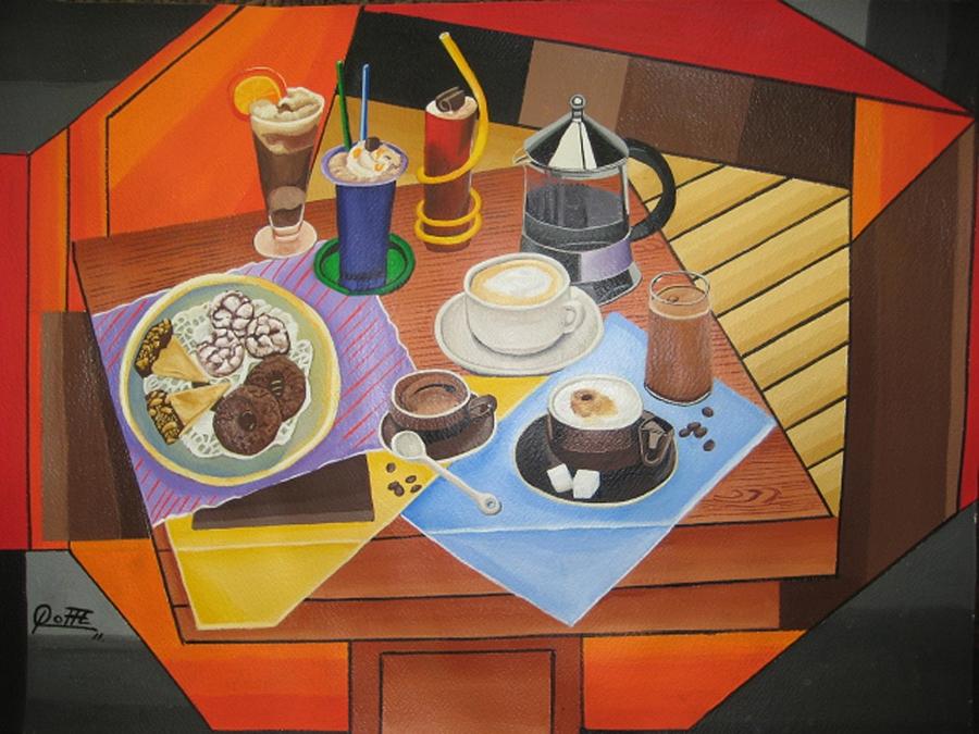 Coffe Table. Painting by Sergio Roffe - Fine Art America
