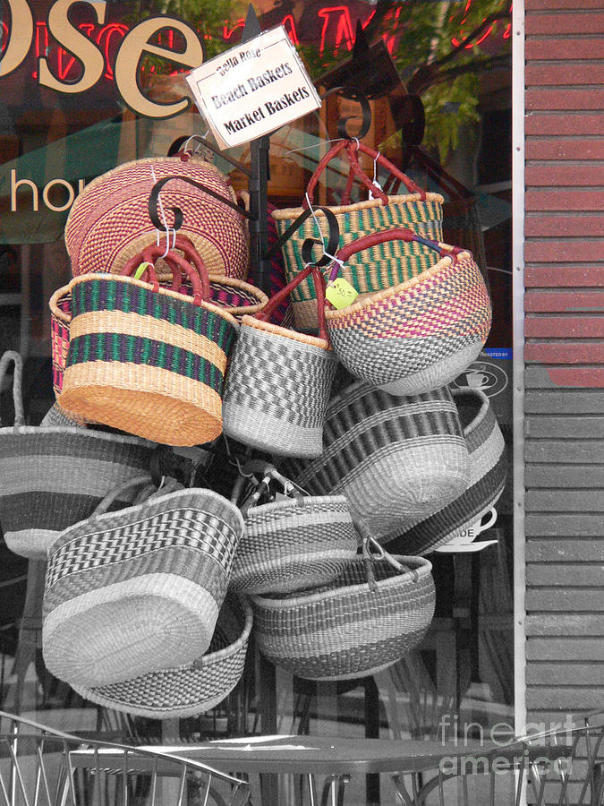 Colored Baskets Photograph by David Bearden - Fine Art America