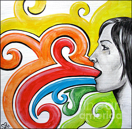 Colorful Words Painting by Sybil Alfano - Fine Art America