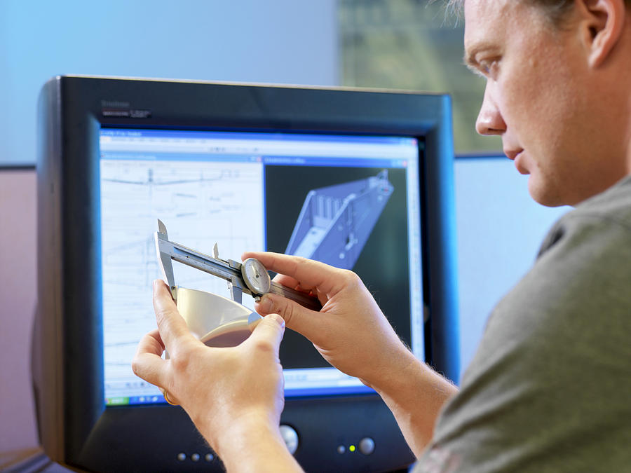 Computer-aided Design In Manufacturing Photograph by Tek Image