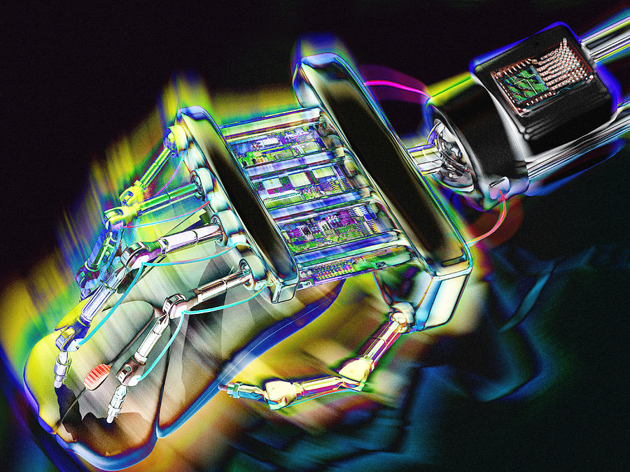 Computer Mouse And Robot Hand Photograph by Mike Miller - Fine Art America