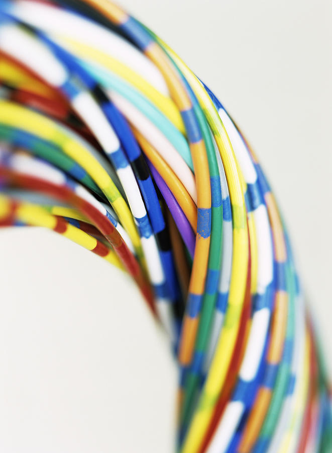 Computer Wires Photograph by Lawrence Lawry - Pixels