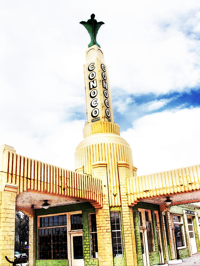 Conoco Station Digital Art by Brian Gregory - Pixels