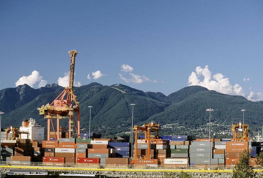 Container Port, Canada Photograph by Alan Sirulnikoff - Pixels