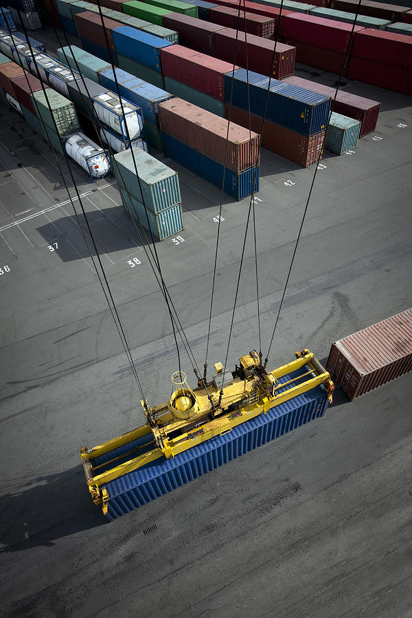 Containers Loading In Port by Thierry Dosogne