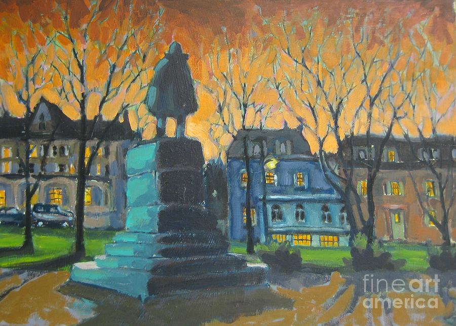 Cornwallace Statue Painting by John Malone - Fine Art America
