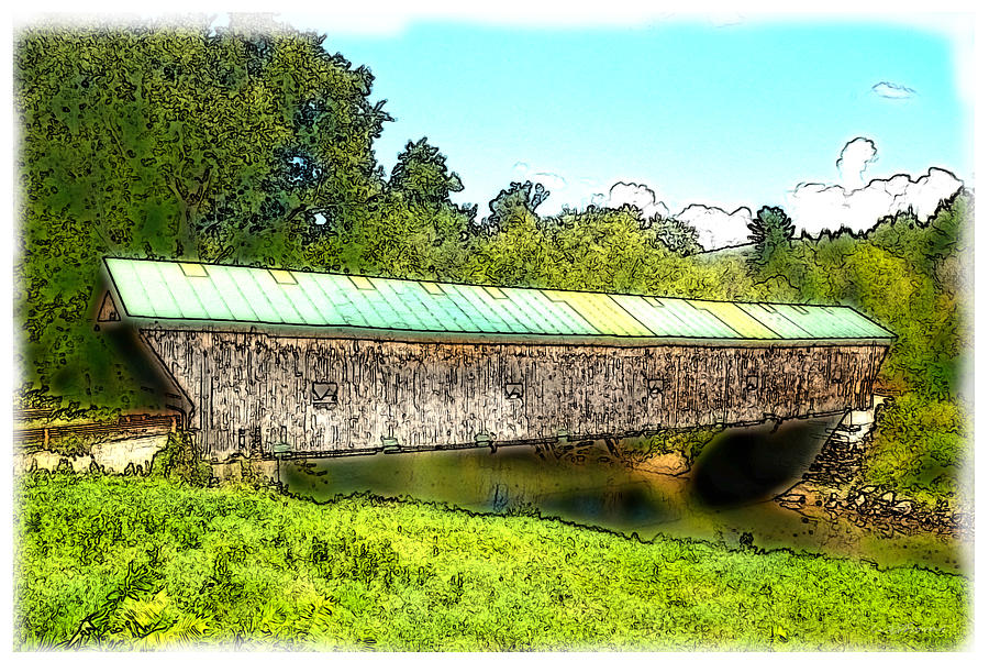 Covered Bridge Photograph by William Thomas - Fine Art America