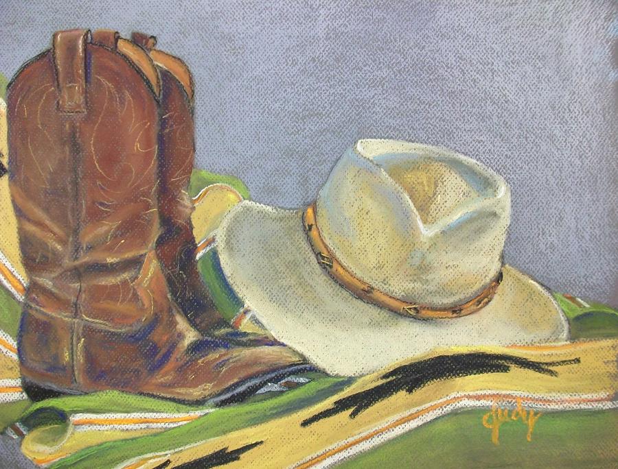 Cowboy Life Pastel by Judy Pimperl | Fine Art America