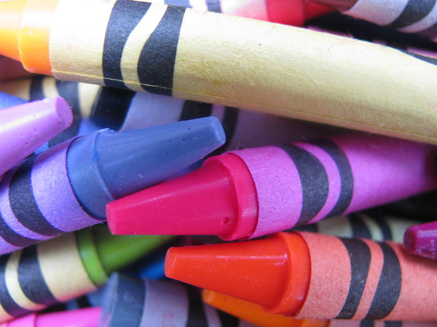 Crayons Painting by Elena Abercrombie - Fine Art America