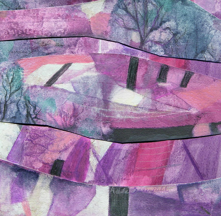 Crazy Mixed Up Landscape Painting by Adele Greenfield - Fine Art America