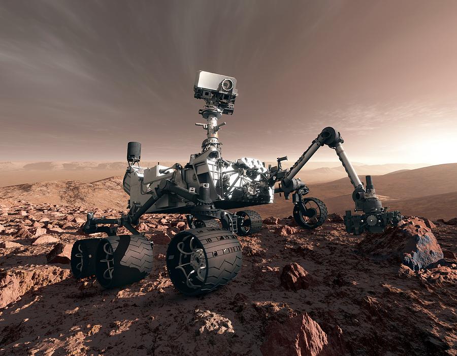 Curiosity Rover, Artwork Photograph by Detlev Van Ravenswaay - Pixels