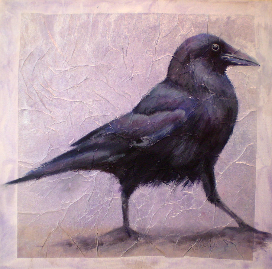 Dancing Crow Painting by Nina Camplin - Fine Art America