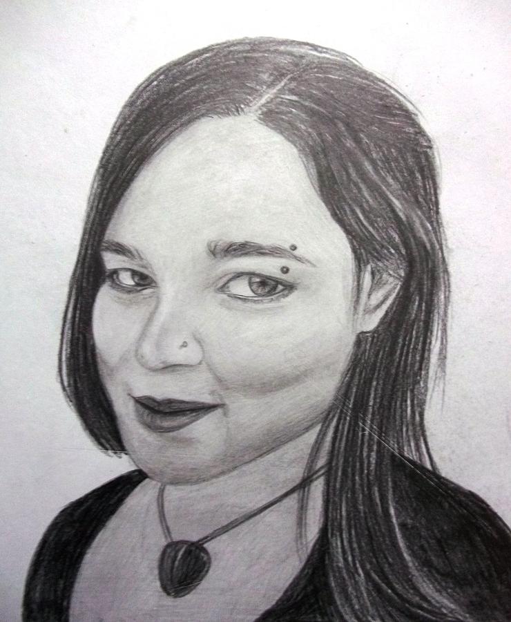 Danielle Drawing by Ashish Mohan - Fine Art America