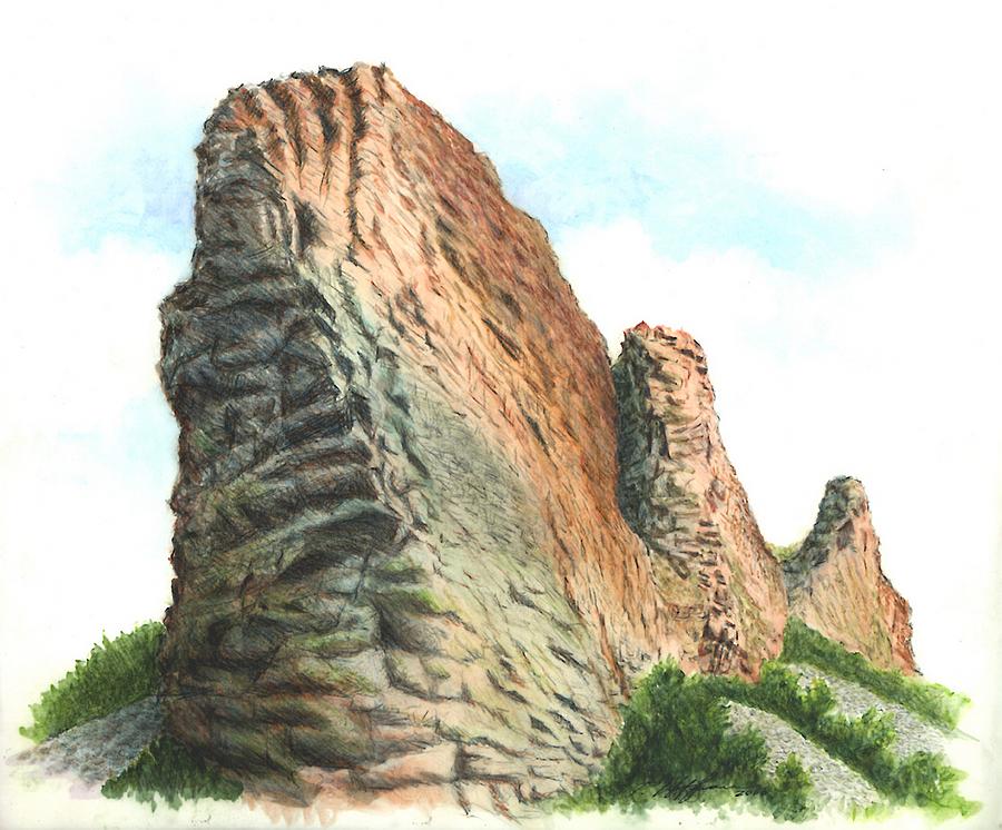 Devil's Stairsteps Painting by Paul Hoffman - Fine Art America