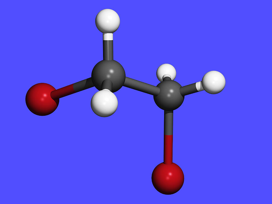Dibromoethane Molecule by Science Photo Library