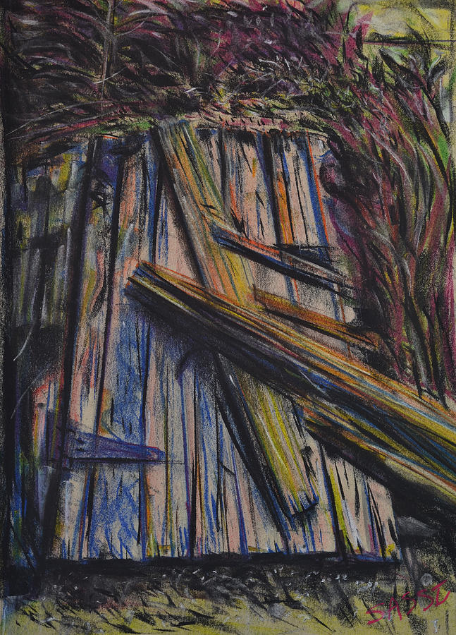 Displaced Door Pastel by Robert Sassi | Fine Art America