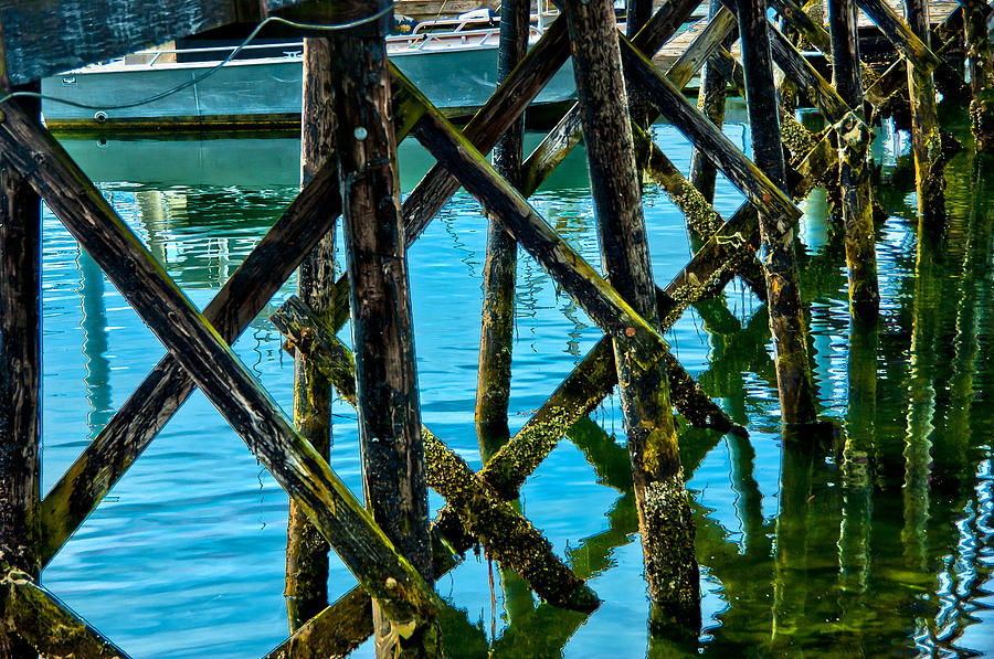 Dock reflections Photograph by Jon Berghoff - Fine Art America