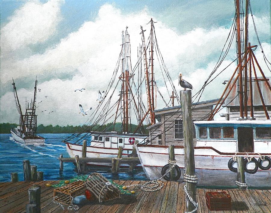 Dockside Painting by Tim Martin - Fine Art America