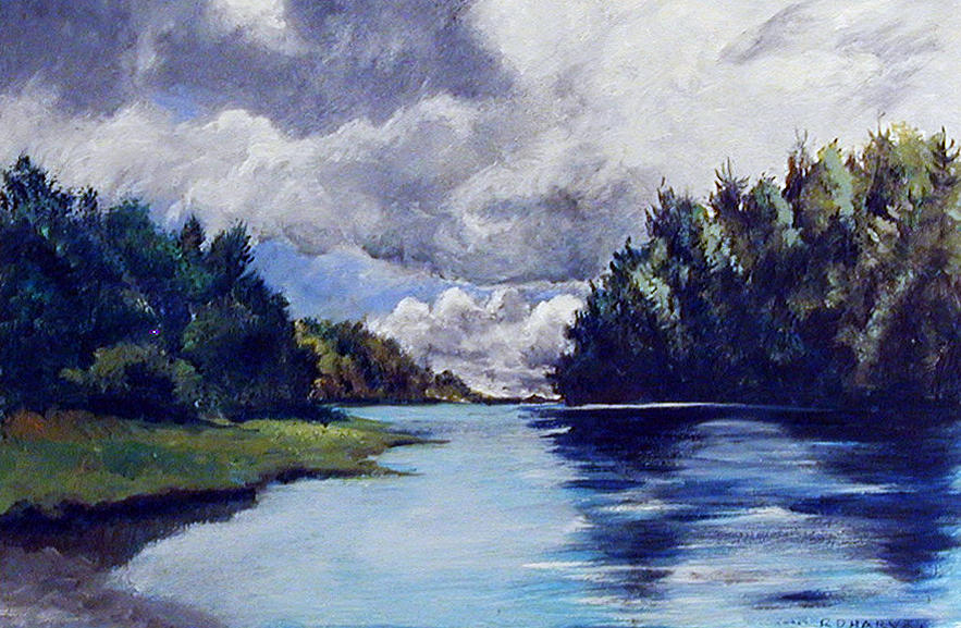 Down River Painting by Robert Harvey - Fine Art America