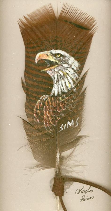 Eagle Feather Painting by Charles Sims - Fine Art America