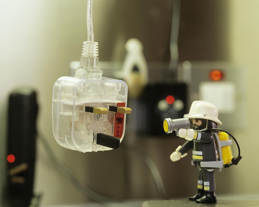 Electrical Fire by Science Photo Library