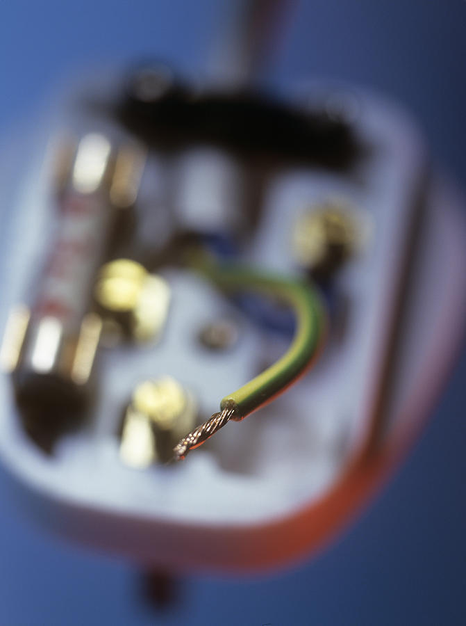 Electrical Plug Photograph by Steve Horrell - Fine Art America