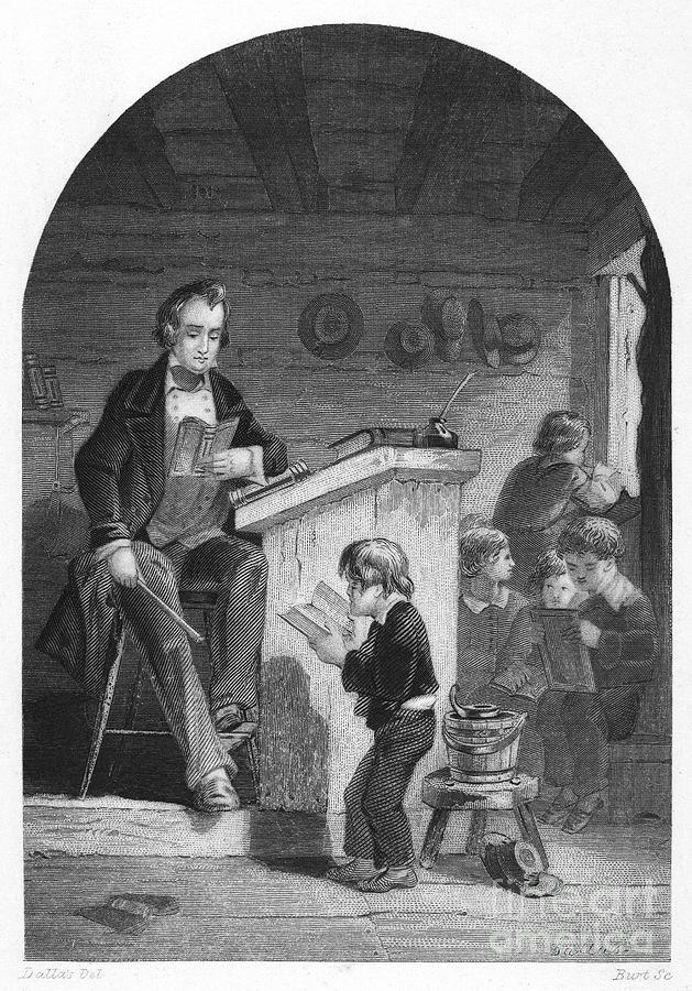 ELEMENTARY SCHOOL, c1840 Photograph by Granger - Fine Art America