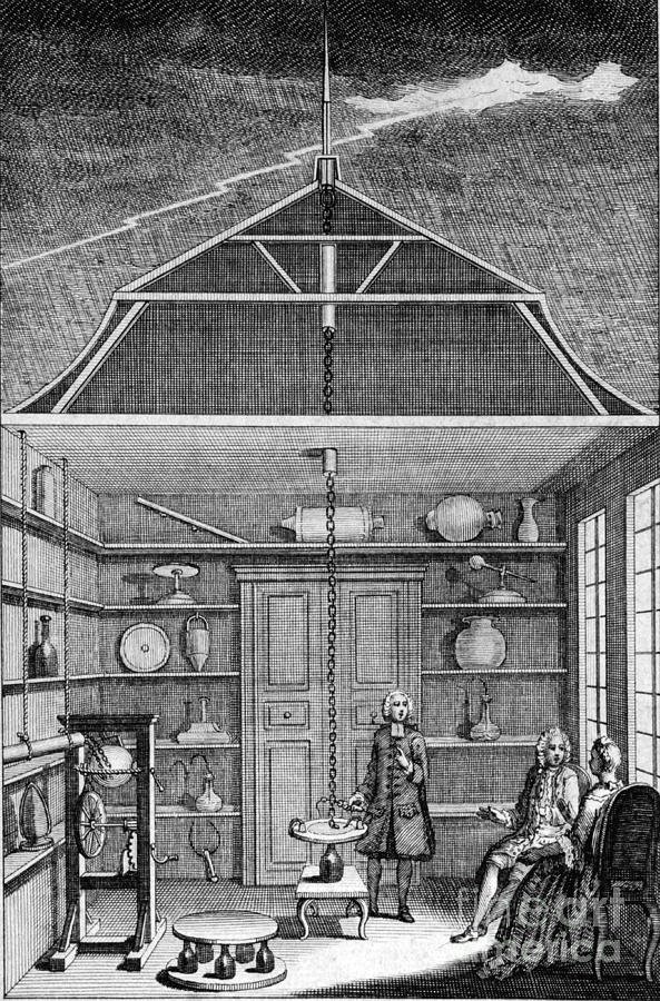 Enlightenment Lightning, 1766 Photograph by Science Source - Fine Art ...