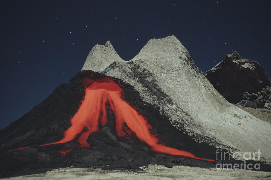 Eruption Of Natrocarbonatite Lava Flows Photograph by Richard Roscoe ...