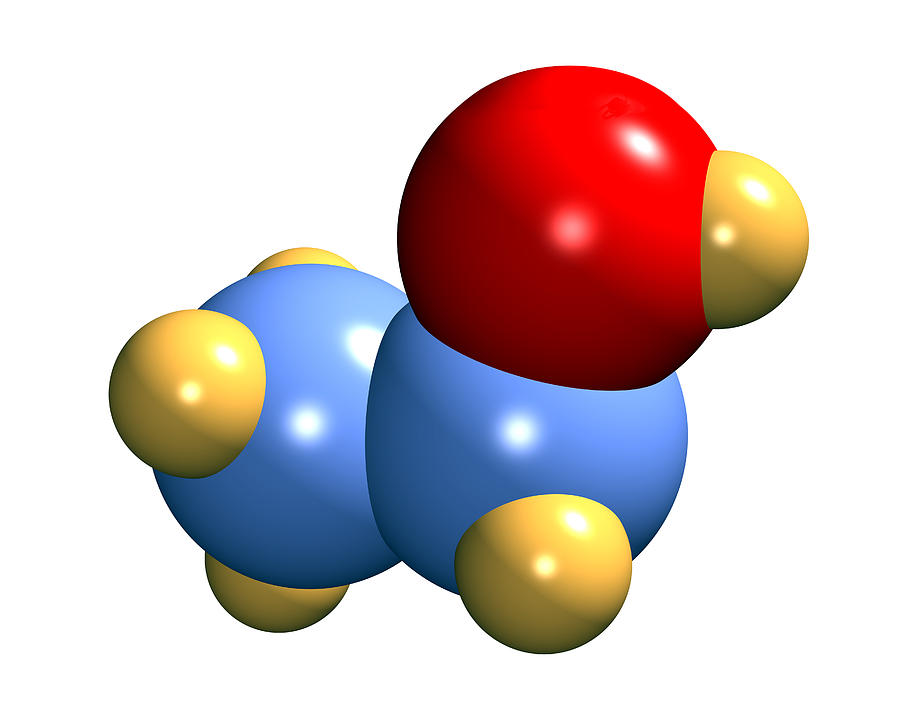 Ethanol Molecule by Science Photo Library