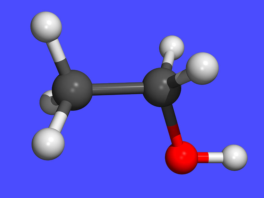 Ethanol Molecule by Science Photo Library