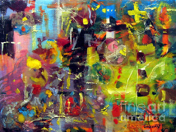 Exploding With Joy Painting by Laura Urquhart - Pixels