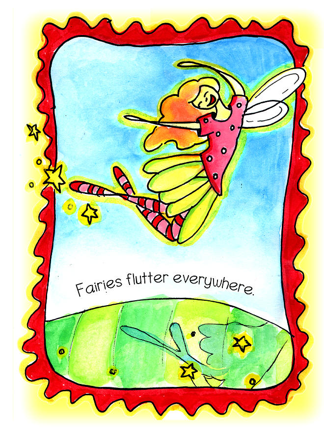 Fairies Flutter Everywhere Mixed Media by Nada Meeks | Pixels