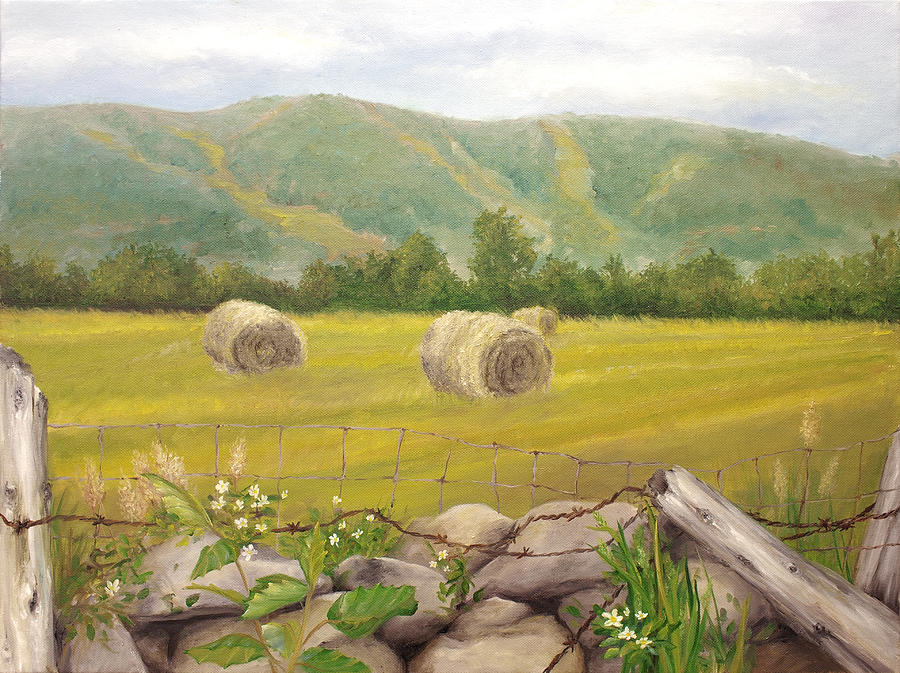 Farm Scene In Vernon Painting by John and Lisa Strazza