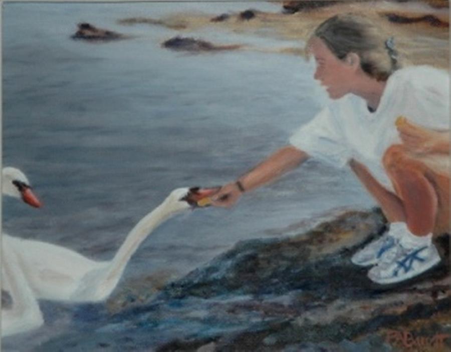 Feeding Time Painting by Peter Barrett - Fine Art America