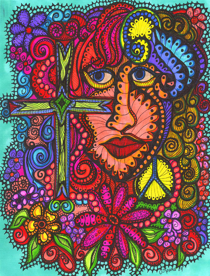 Finding Peace Drawing by Gerri Rowan - Fine Art America