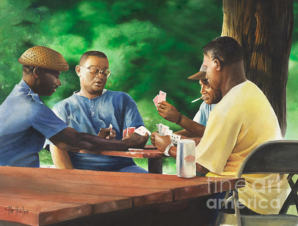 Five No Painting by Tim Hinton - Fine Art America