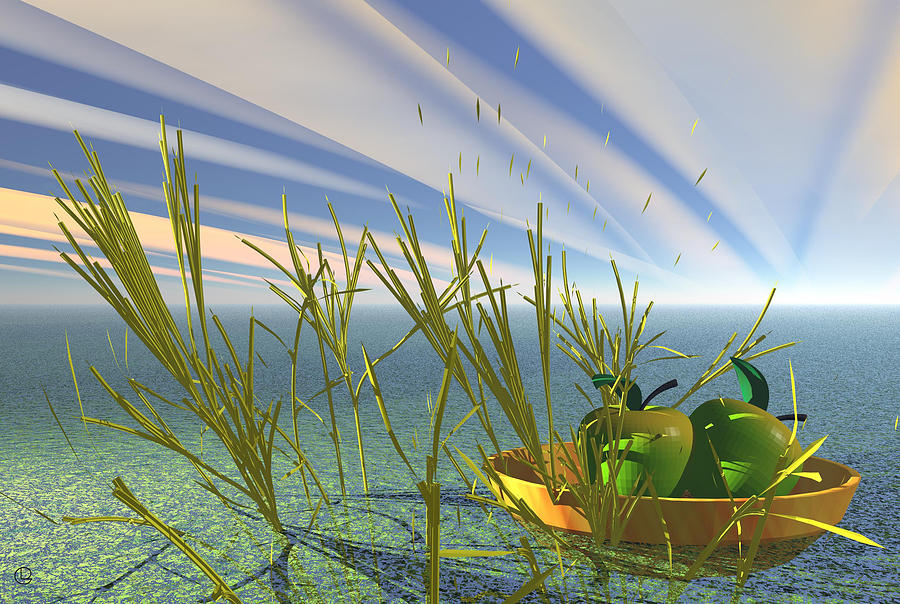 Floating Apples Digital Art by Dalefield - Fine Art America