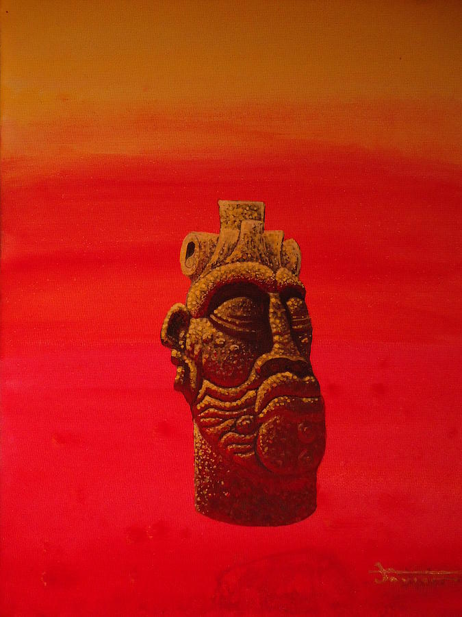 Floating Head Painting by Javier Torres - Fine Art America