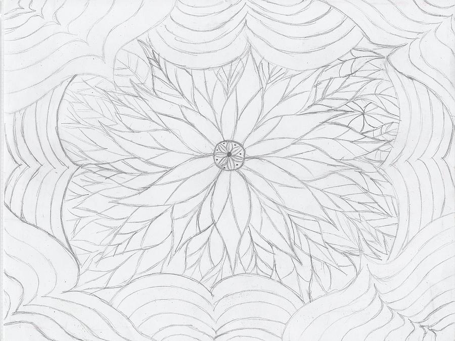 Flower Power Drawing by Mandy Cameron - Fine Art America