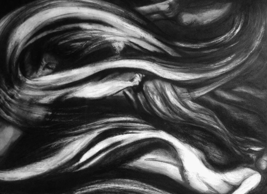 Fluid Forms Drawing by C Stephenson-Gibbs - Pixels