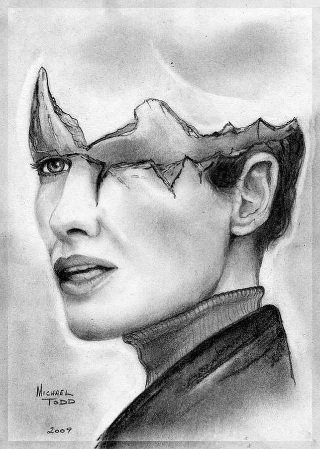 Fractured Drawing by Mike Todd - Fine Art America