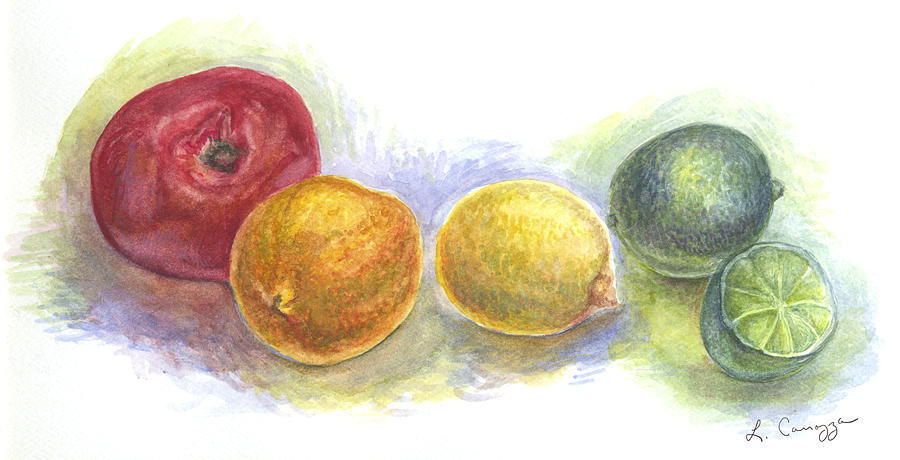 Fruit Study Painting by Elizabeth Carrozza - Fine Art America