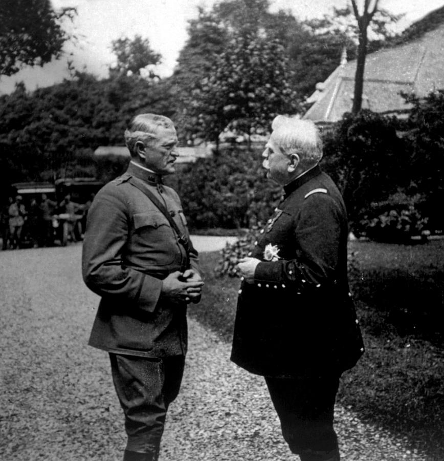 General John J. Pershing Meeting Photograph by Everett - Pixels