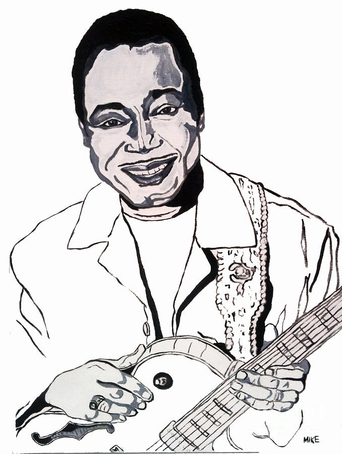 George Benson Painting by Michael Fields | Fine Art America