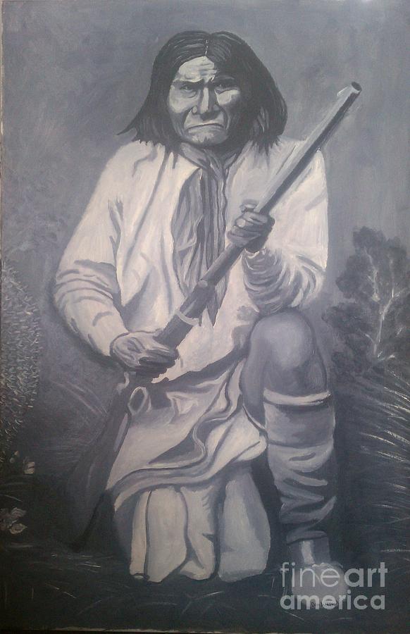 Geronimo Painting by Dan White | Fine Art America