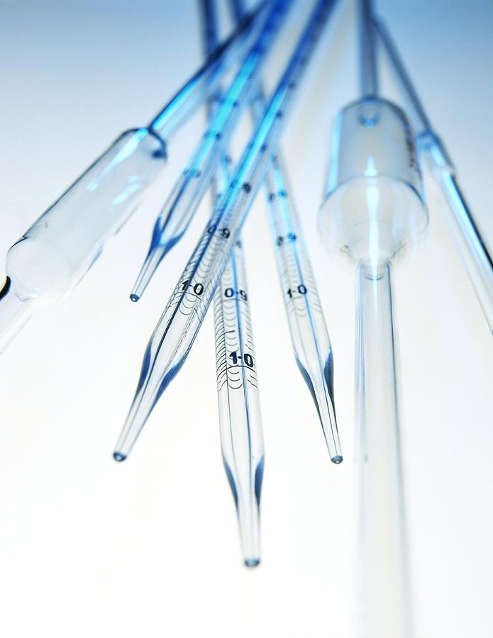 Glass Pipettes Photograph by Tek Image - Pixels