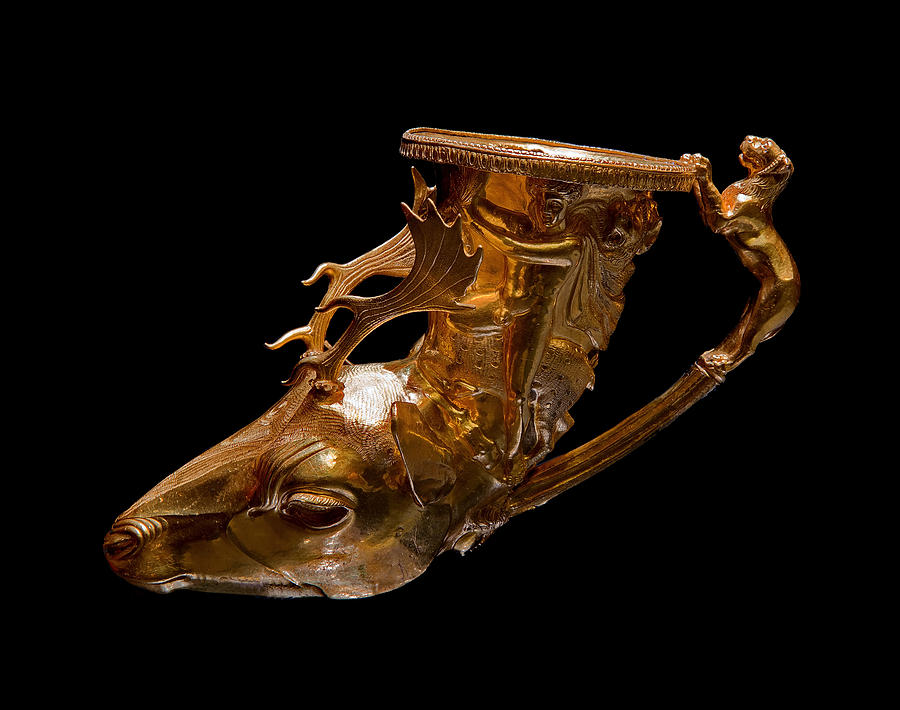 Gold rhyton Photograph by Rossen Stanoev - Pixels