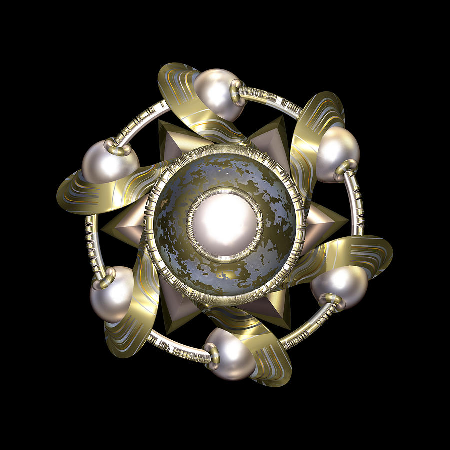 Golden Sun Disc Digital Art by Hakon Soreide - Fine Art America